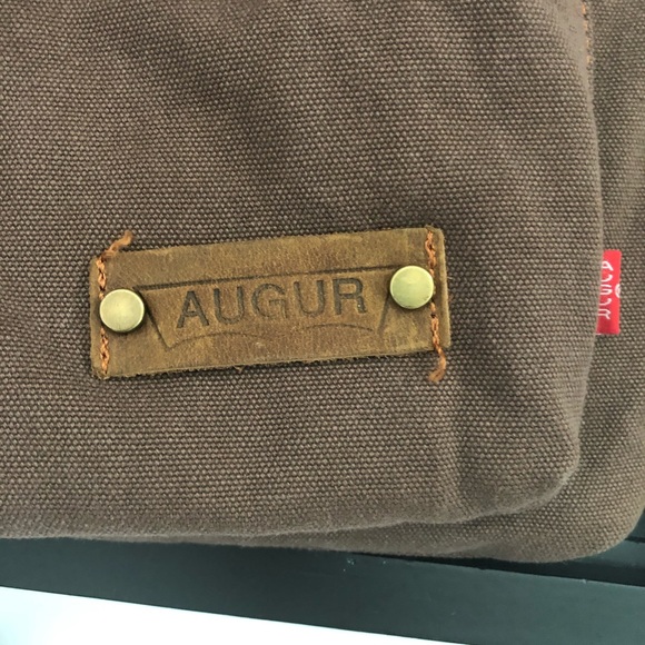 Augur | Bags | Augur Leather Canvas Boho Bag | Poshmark